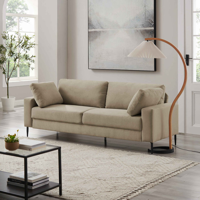 Corrigan Studio® Jeses Minimore Modern Style Etta 84.3" Mid-Century Modern Design Sofa & Reviews ...